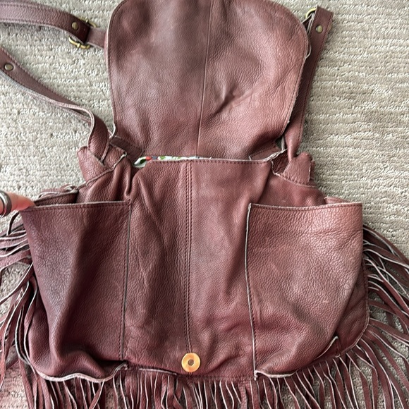 Cut & Paste | Bags | Cut N Paste Leather Fringe Multipocket Bag | Poshmark